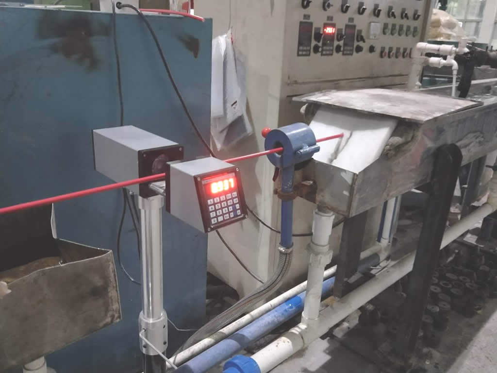 Laser Gauge Diameter Measurer Application in cable production line - On ...